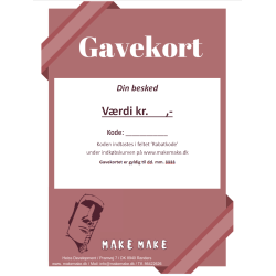 Makemake Gavekort – Den Ideelle gave til den kreative.